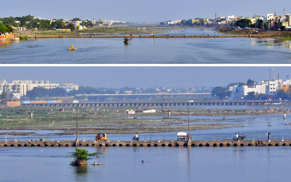 南インド事情：Madurai，Vigai River